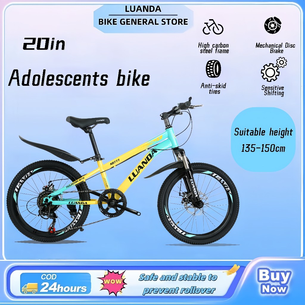 LUANDA⭐Ready stock⭐Bike for kids Mountain bike 16/24 inch BMX bicycle ...
