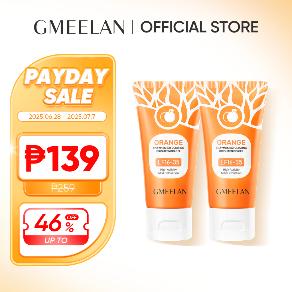 GMEELAN Orange Exfoliating Whitening Gel Facial body Scrub Peeling ...