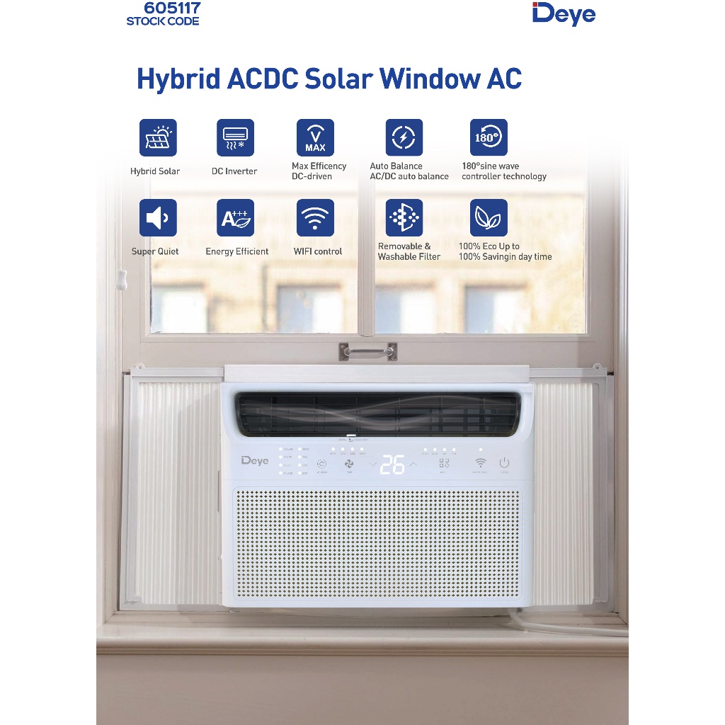 Deye Hybrid Solar Aircon - Solar Panel Not Included | Shopee Philippines