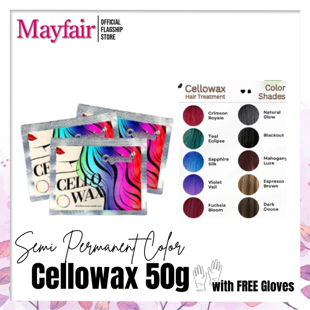 Cellowax Hair Color Treatment Ash Gray Purple Violet Red Black Etc By ...