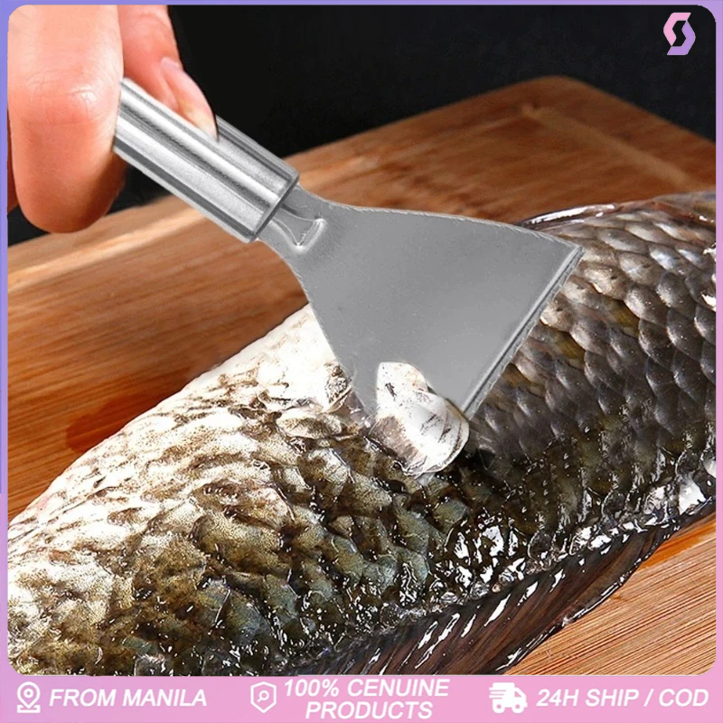 Fish Scalping Scraper Stainless Steel Fish Scale Planer Reusable ...