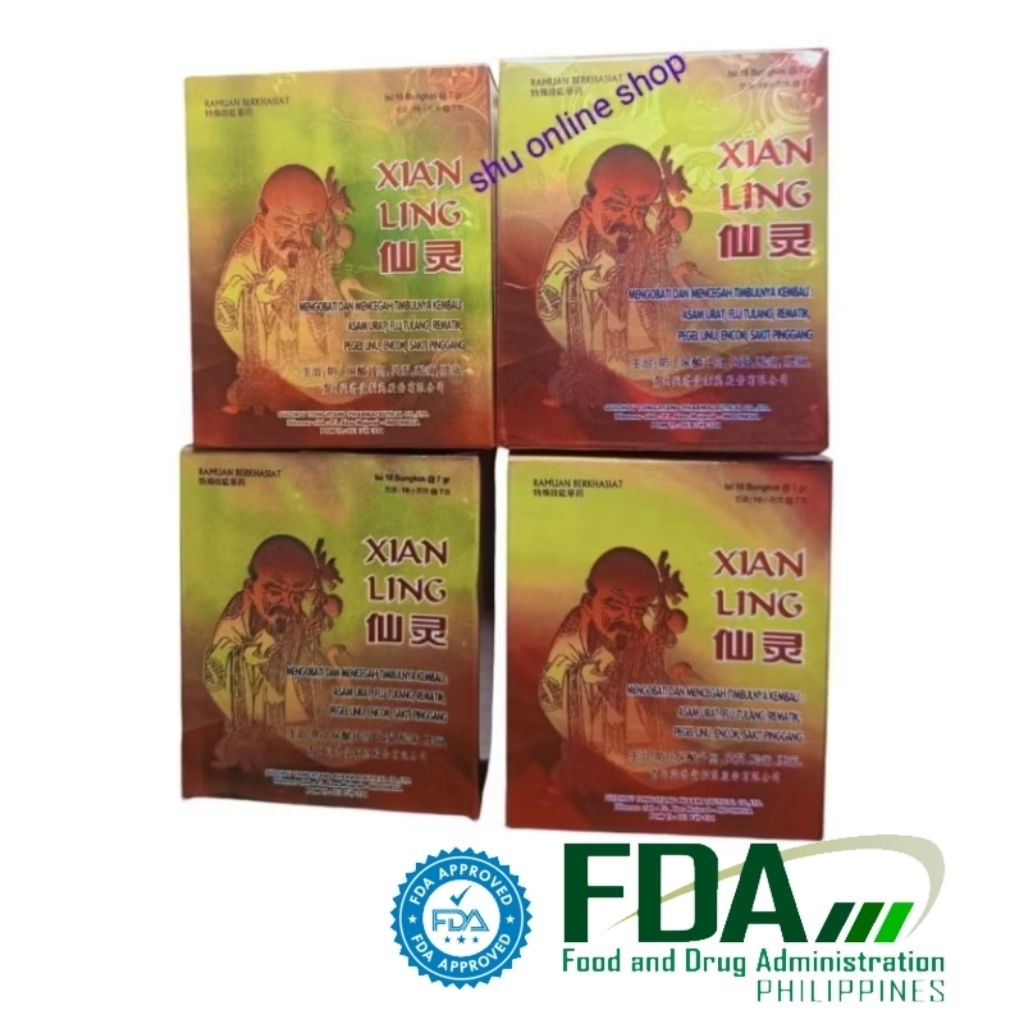 HALAL XIAN LING Powder Tea & Kap 1box 10 &12sachets | Shopee Philippines
