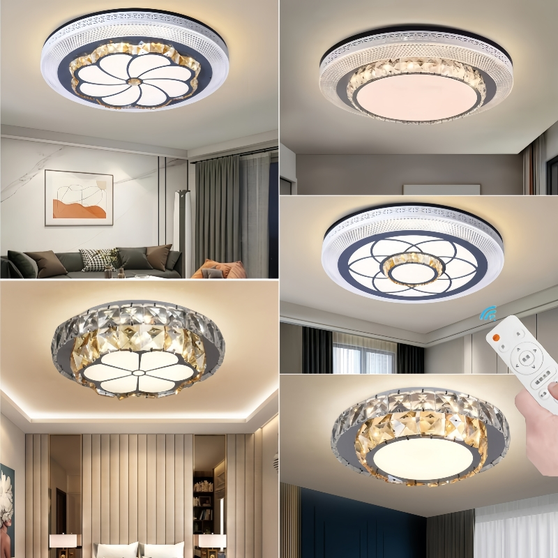 LED Nordic Modern Ceiling Light Tri color with Remote for Chandelier ...