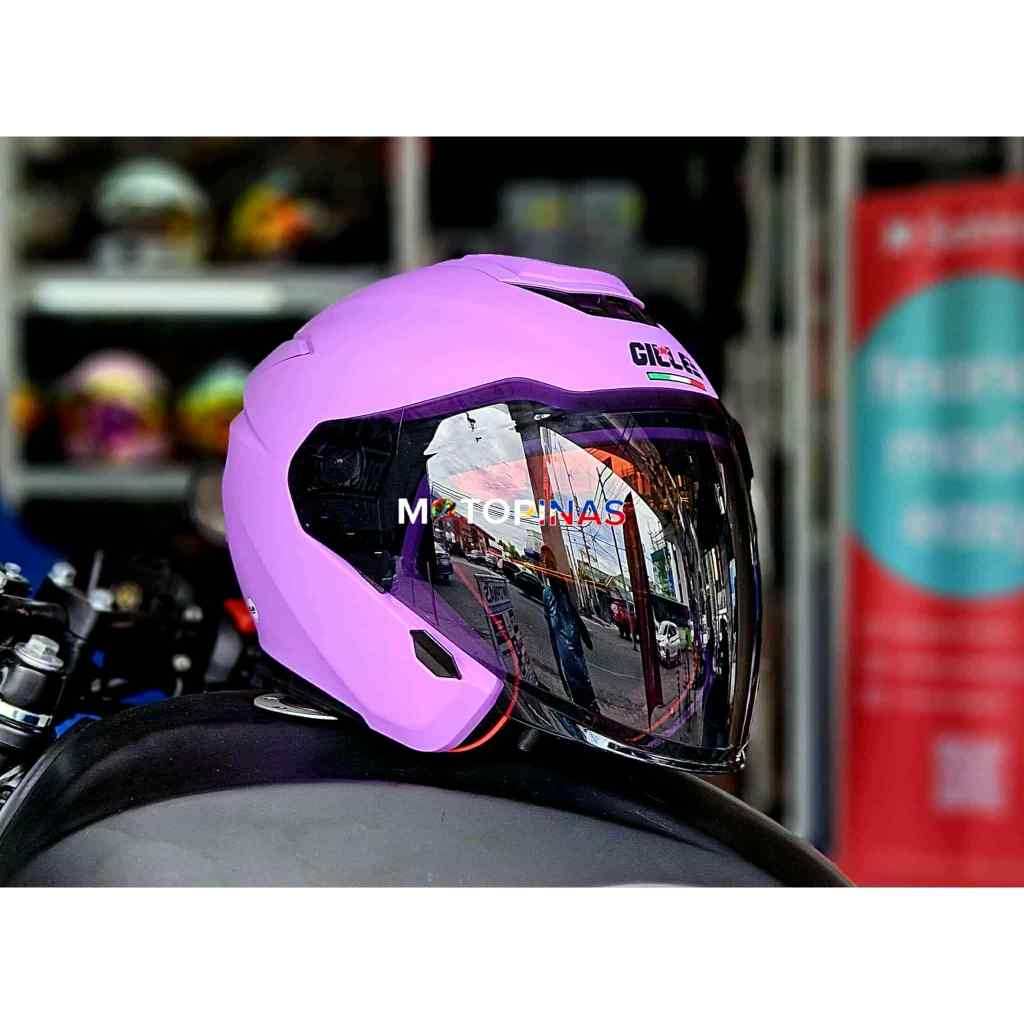 GILLE Visage Half Face Dual Visor Helmet with clear visor | Shopee ...