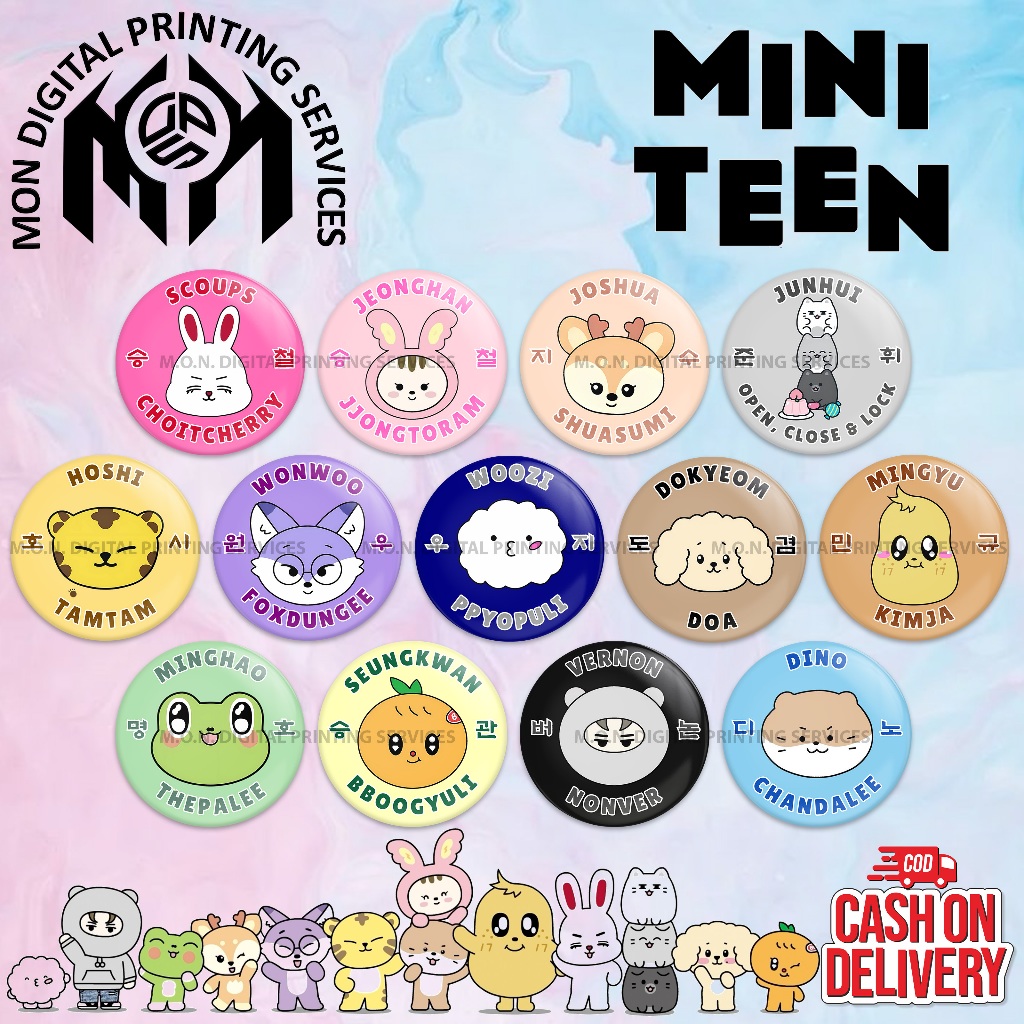 Seventeen MINITEEN Badge Button Pin Fanmade KPOP Merch | Shopee Philippines