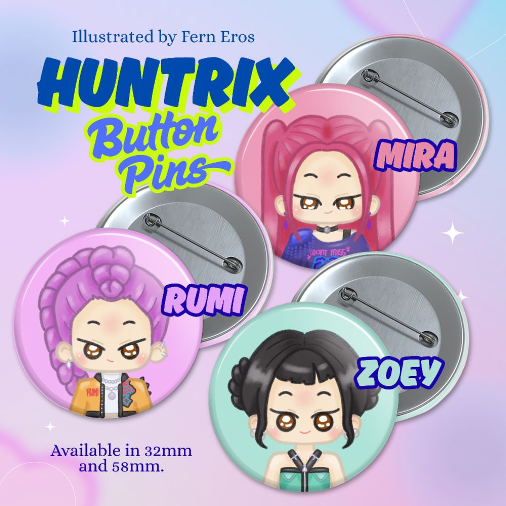 Kpop Demon Hunters Button Pins | Shopee Philippines