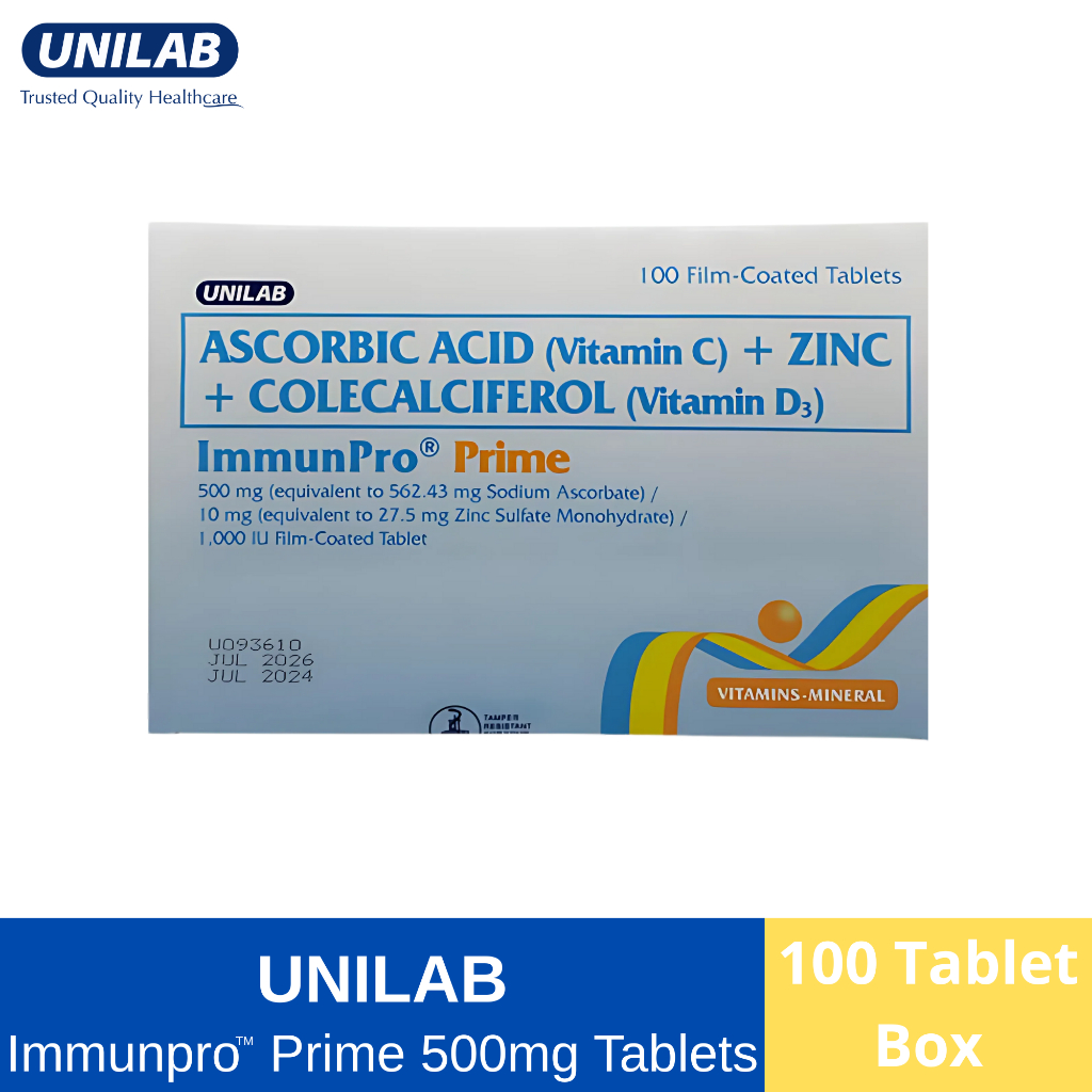 UNILAB Immunpro Prime 1 Box Total of 100 Tablets | Shopee Philippines