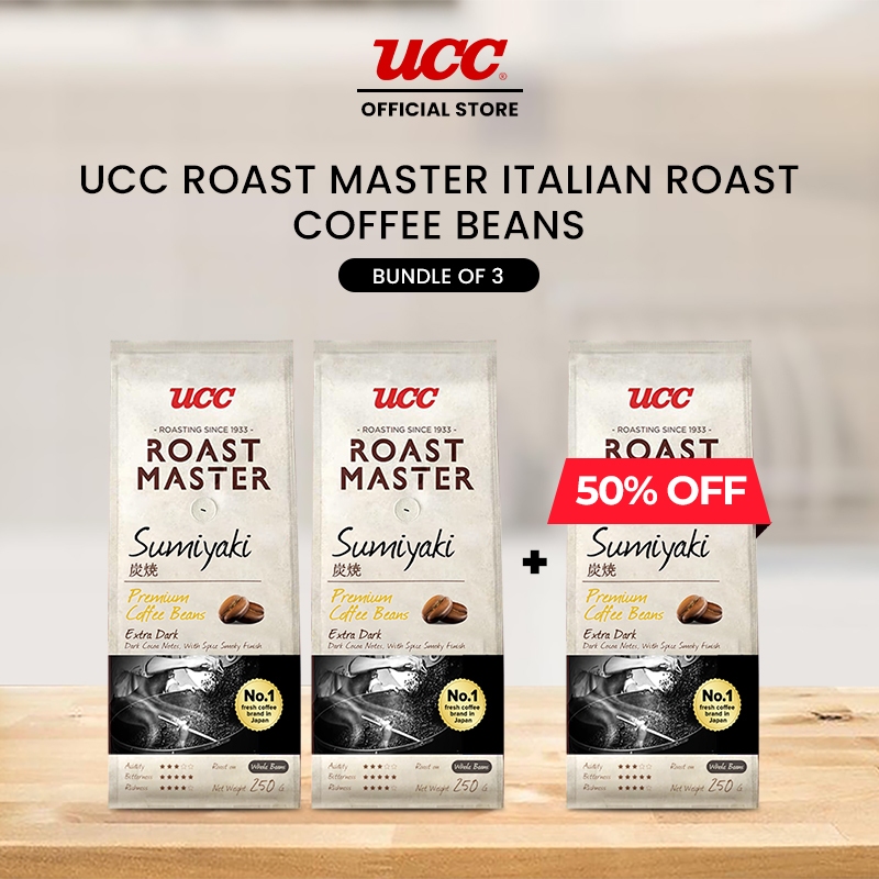 UCC Roast Master Sumiyaki Coffee Beans 250g Buy 2, Get 1 at 50% Off ...