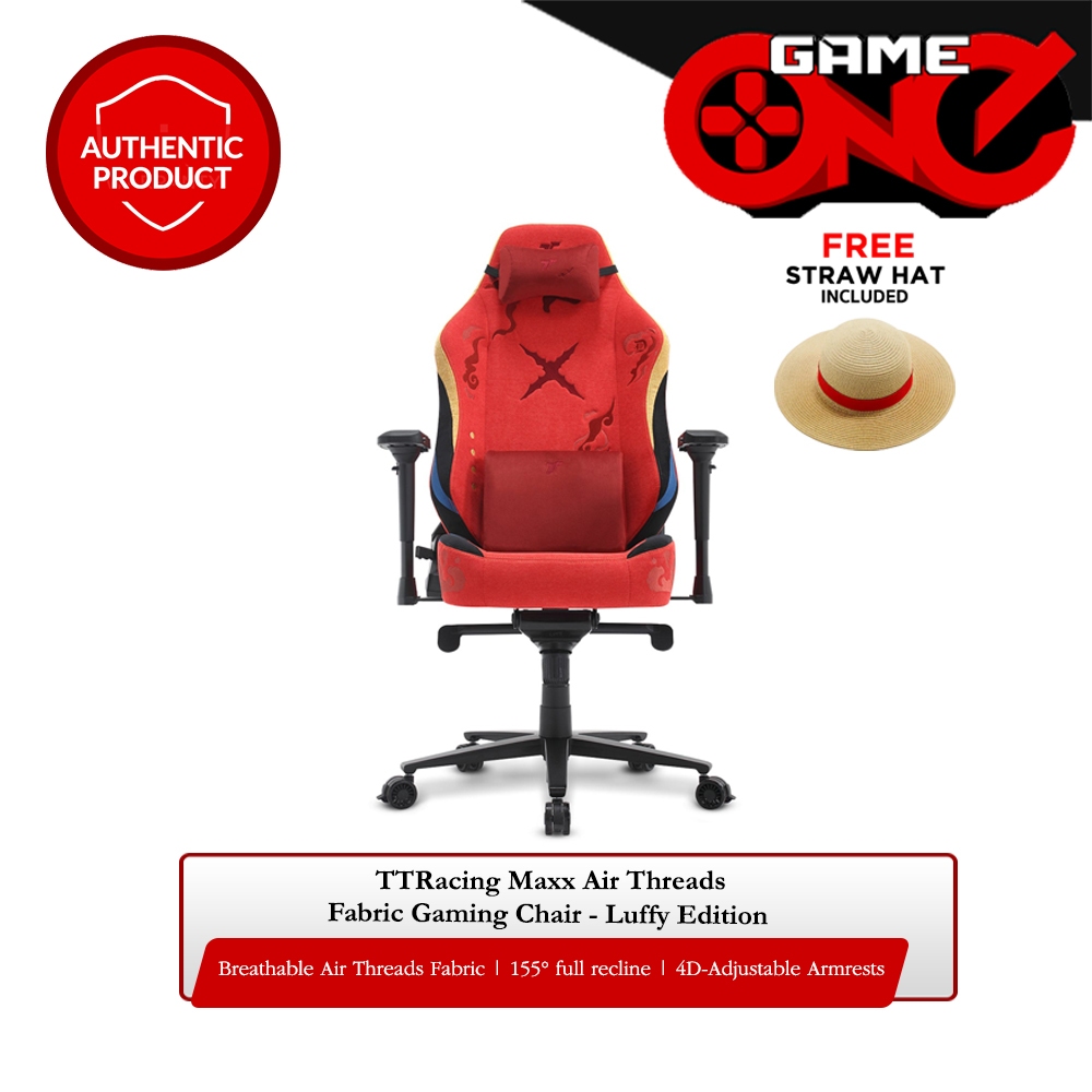 TTRacing Maxx Air Threads Fabric Gaming Chair - Luffy Edition | Shopee ...