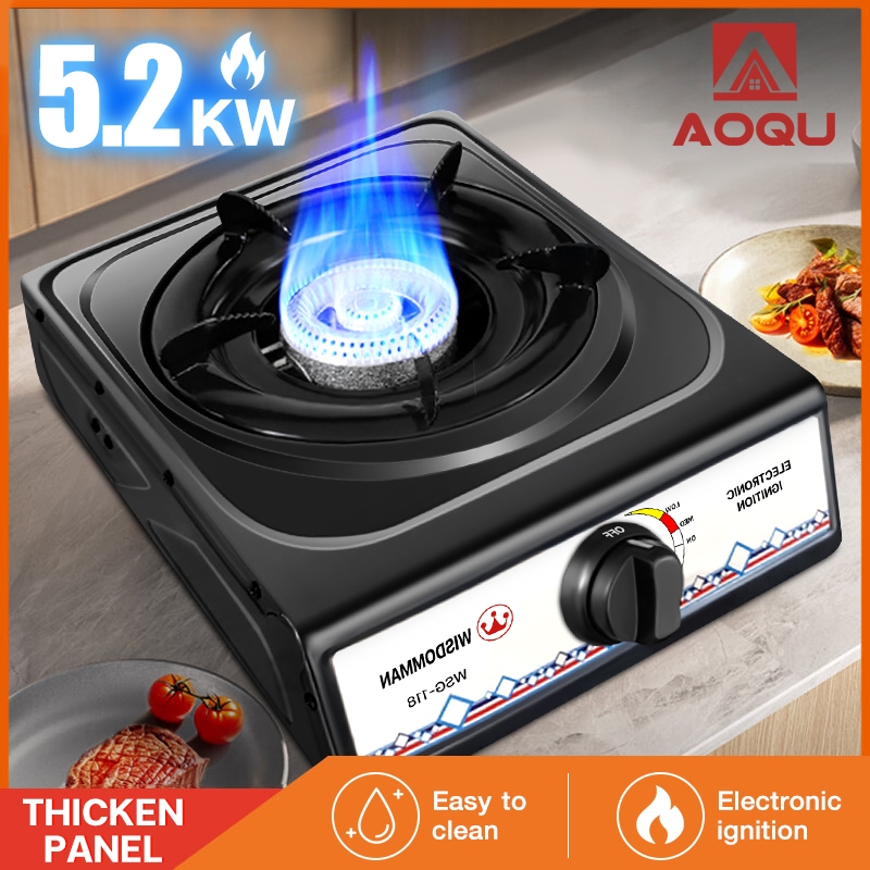 Single Gas Stove burner gas stove home Stainless steel tabletop stove ...