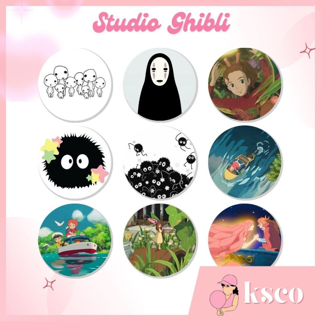 KSCO | Studio Ghibli Button Pin 2.25 inches (PART 3) | Shopee Philippines