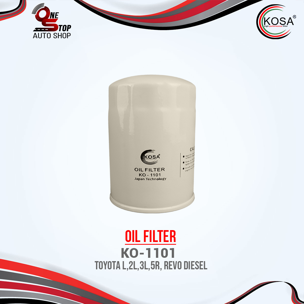 TOYOTA L 2L 3L 5R REVO DIESEL OIL FILTER 15601-41010 KOSA | Shopee ...