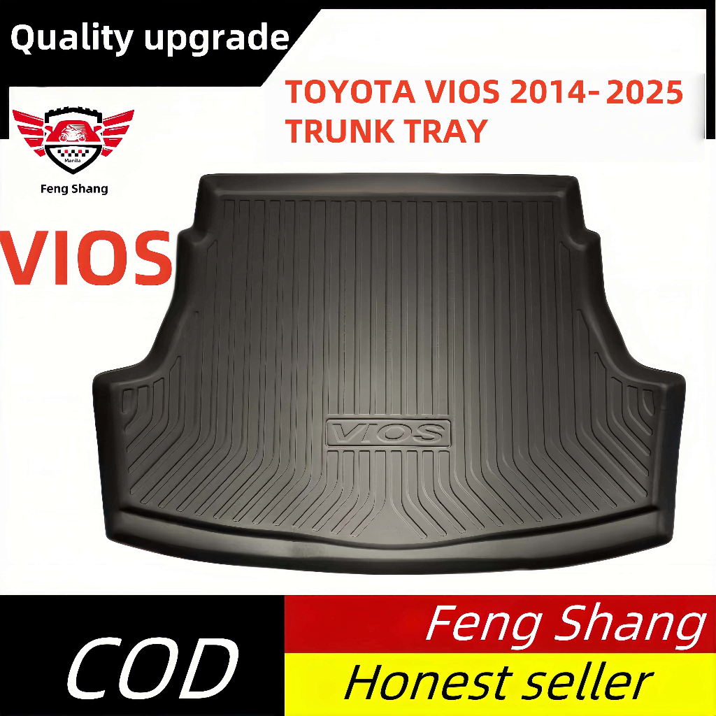 Toyota Vios Prime 2014 to2025Rear Cargo Trunk Tray Thailand Quality ...