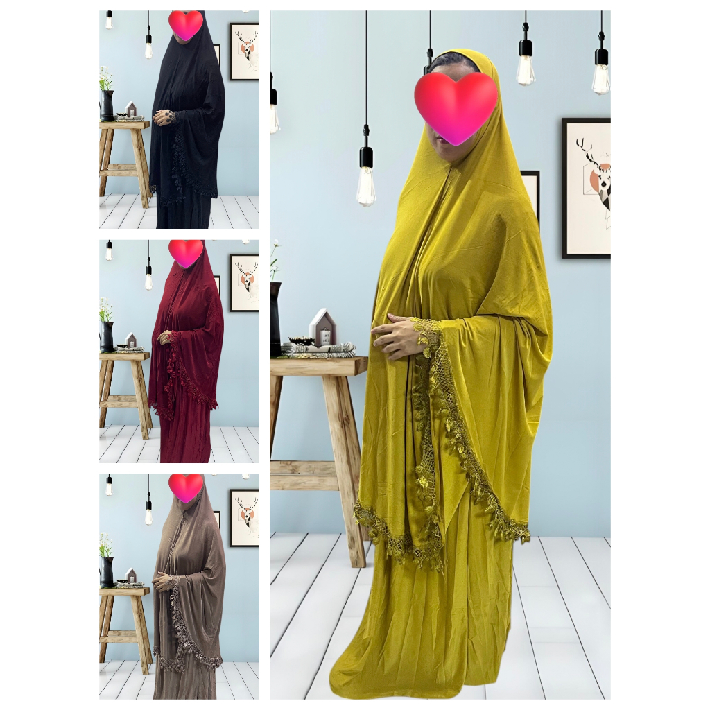Muslim Origin mukna Terno FRIENDLY 140cm lace hijab terno with skirt ...