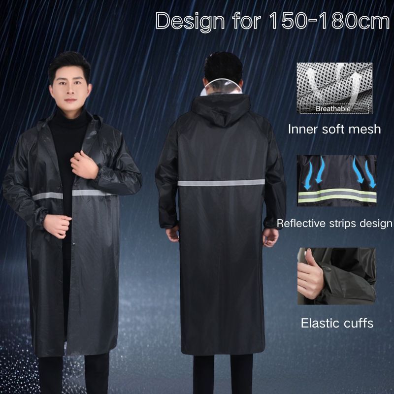 Raincoat Motorcycle Makapal Kapote Outdoor Waterproof Rain Coat Poncho ...