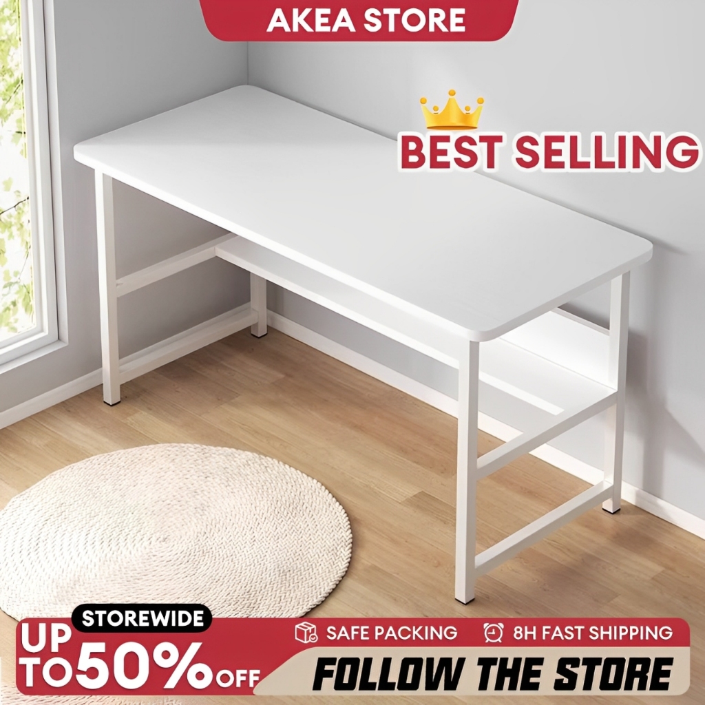 【Free Shipping】Modern Minimalist Computer Desk Solid Wood Study Home ...