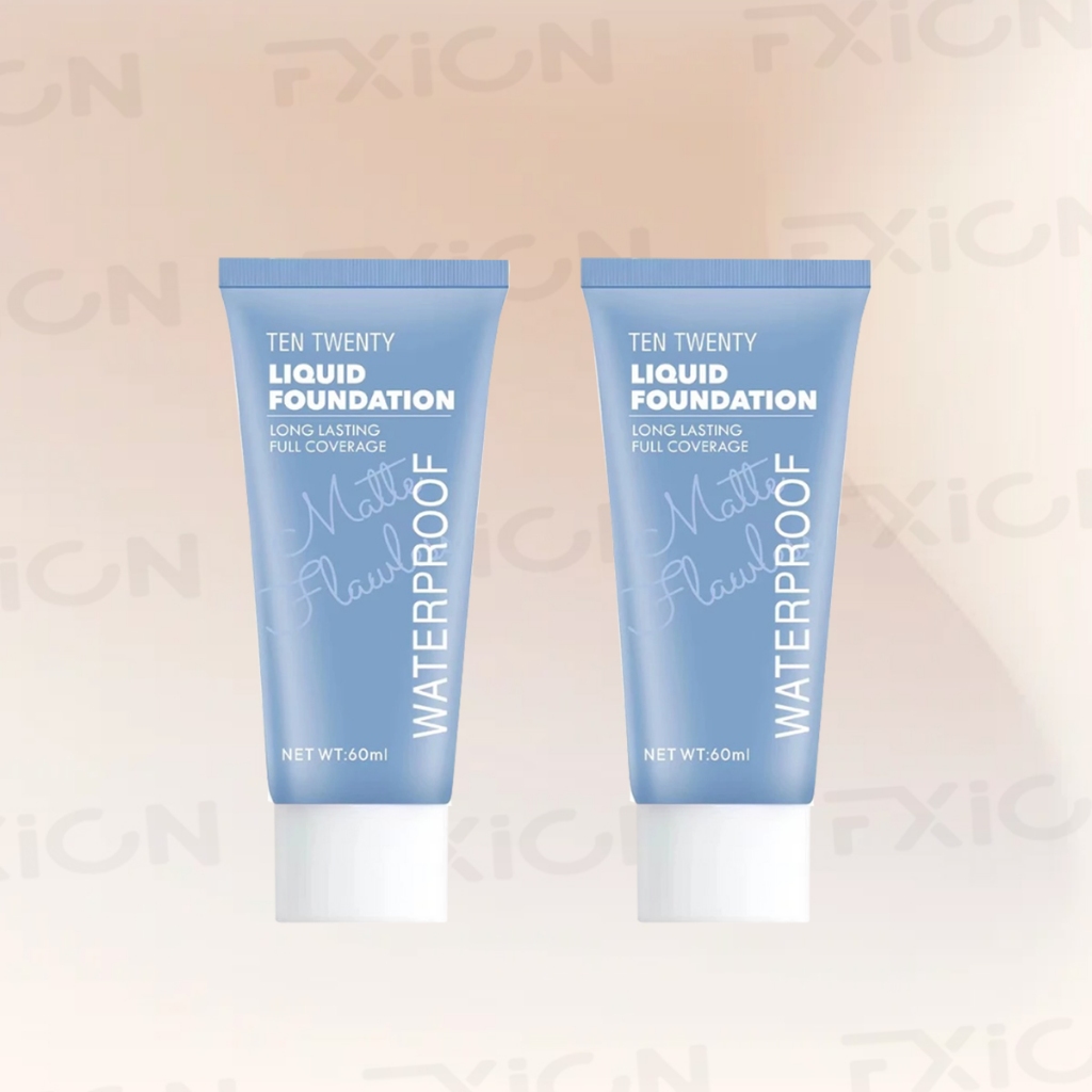 Ten Twenty Waterproof Liquid Foundation Long Lasting Full Coverage ...