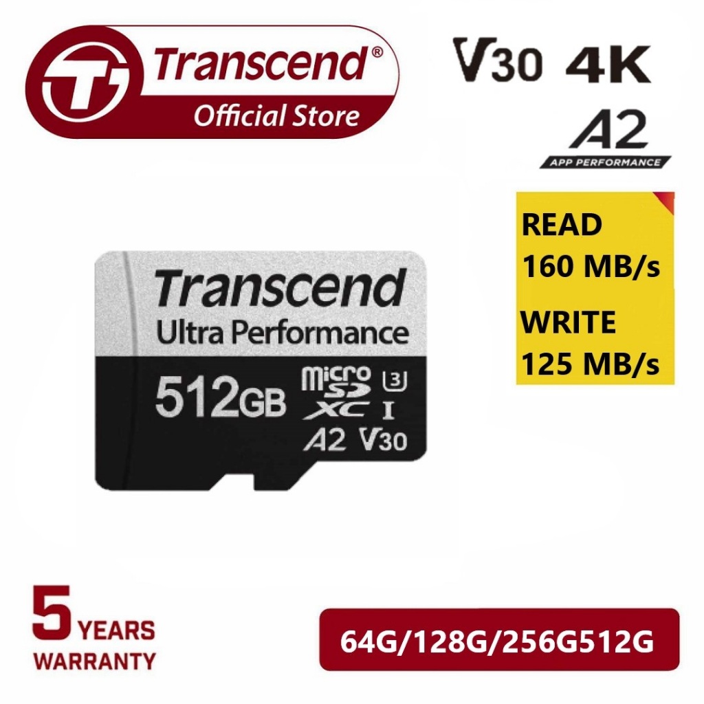 Transcend Ultra Performance for Gaming and App MicroSDXC340S (U3 4K ...