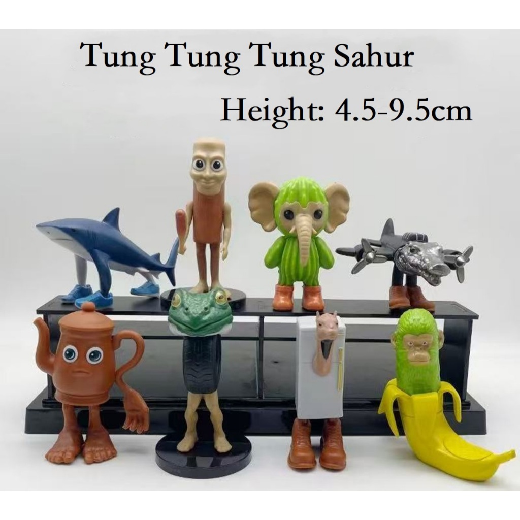 Tung Tung Tung Sahur Merged Italian Brainrot Set of 8 Collectible ...