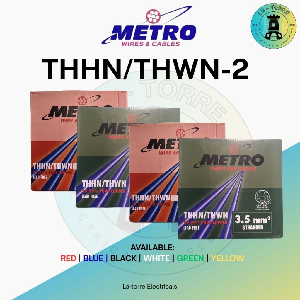 Metro Cable & Wire THHN/THWN (150mtrs) | Shopee Philippines