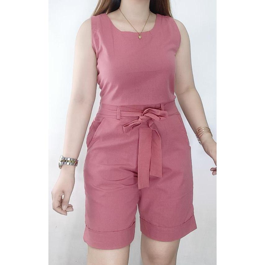 D&C - Terry Cotton Linen Sando & Long Shorts Coord (free size - best ...