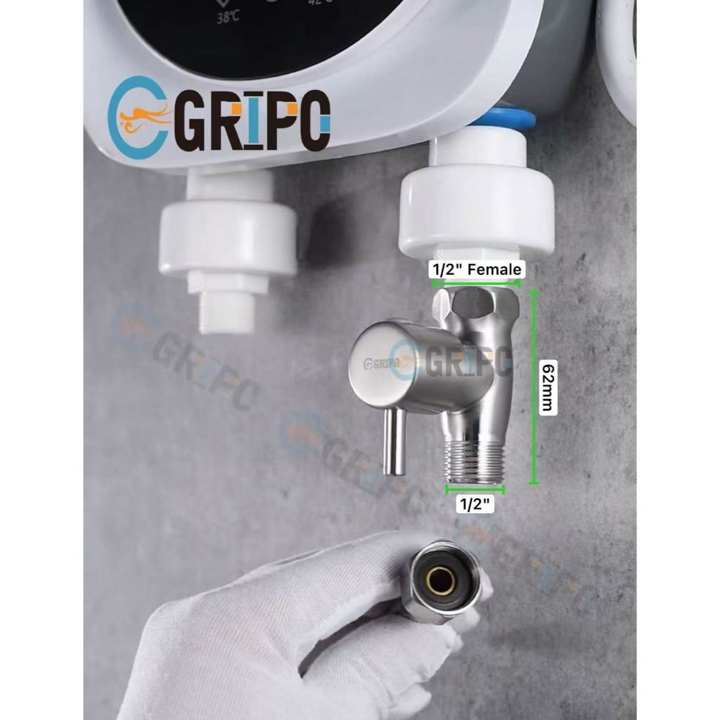 GRIPO High Quality 304 Stainless Water Regulator Water Flow Controller ...