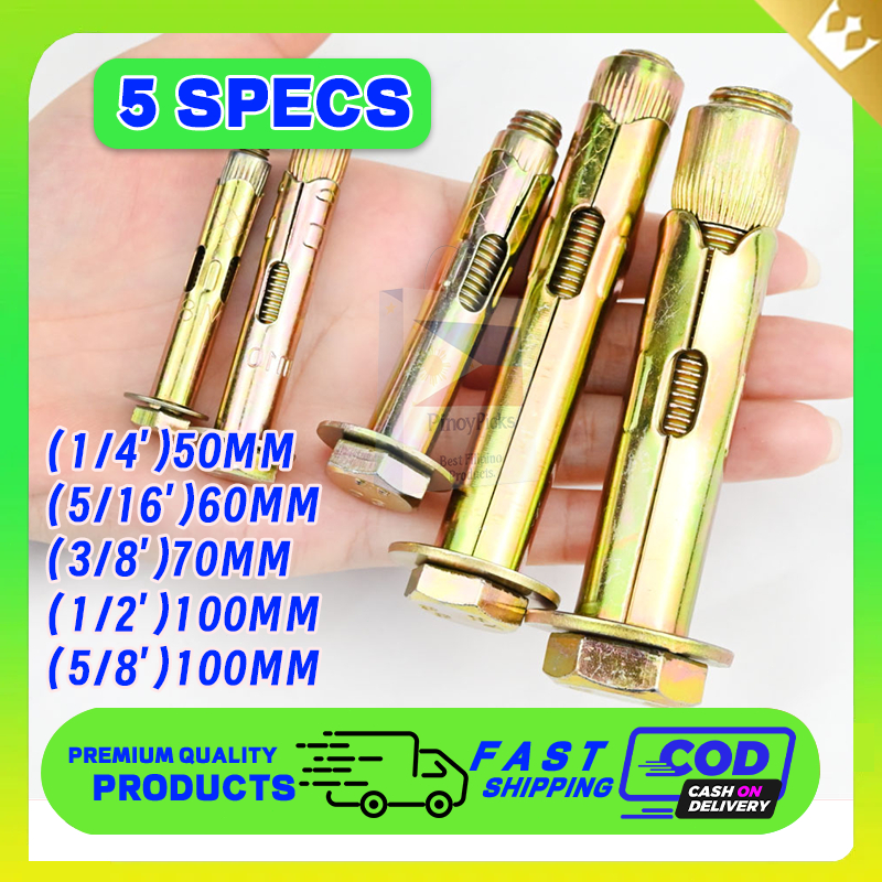 Expansion Bolt 1Pcs Steel External Hex Nut Expansion Screw Bolt Sleeve ...