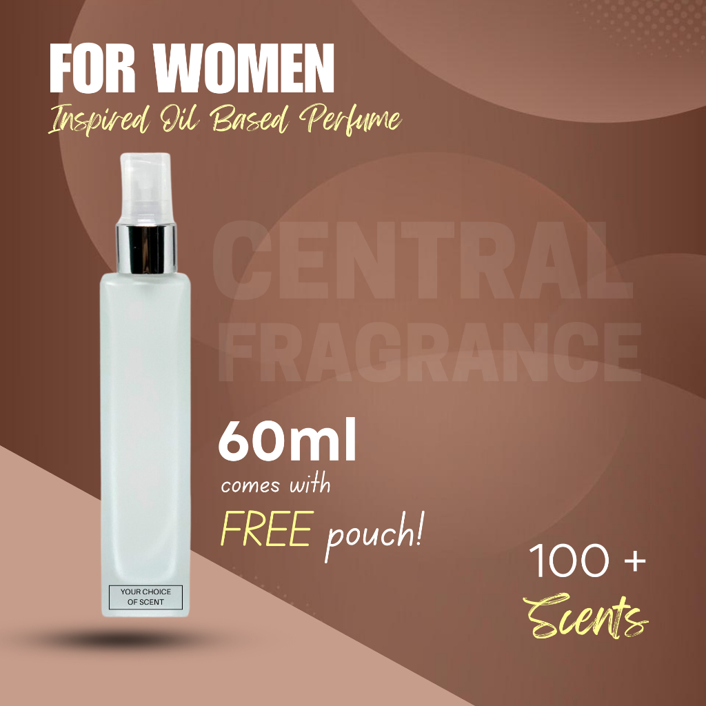 (PART 2) 60ml Premium Oil based Inspired Perfume for WOMEN by CENTRAL FRAGRANCE ( Eau De Parfum ...