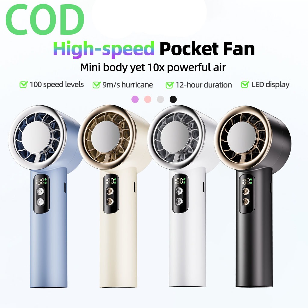 Nennex Mini Fan 3800mAh High Speed Pocket Fan Boost Wind Rechargeable ...