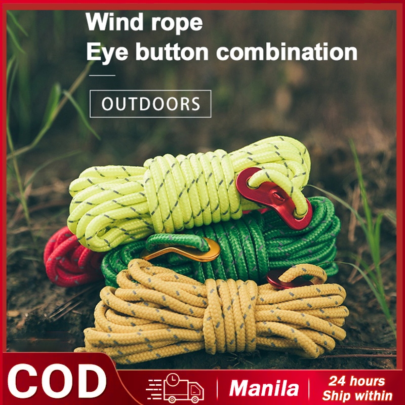 【COD】4M Reflective Umbrella Rope Tent Windproof Rope Canopy Outdoor ...
