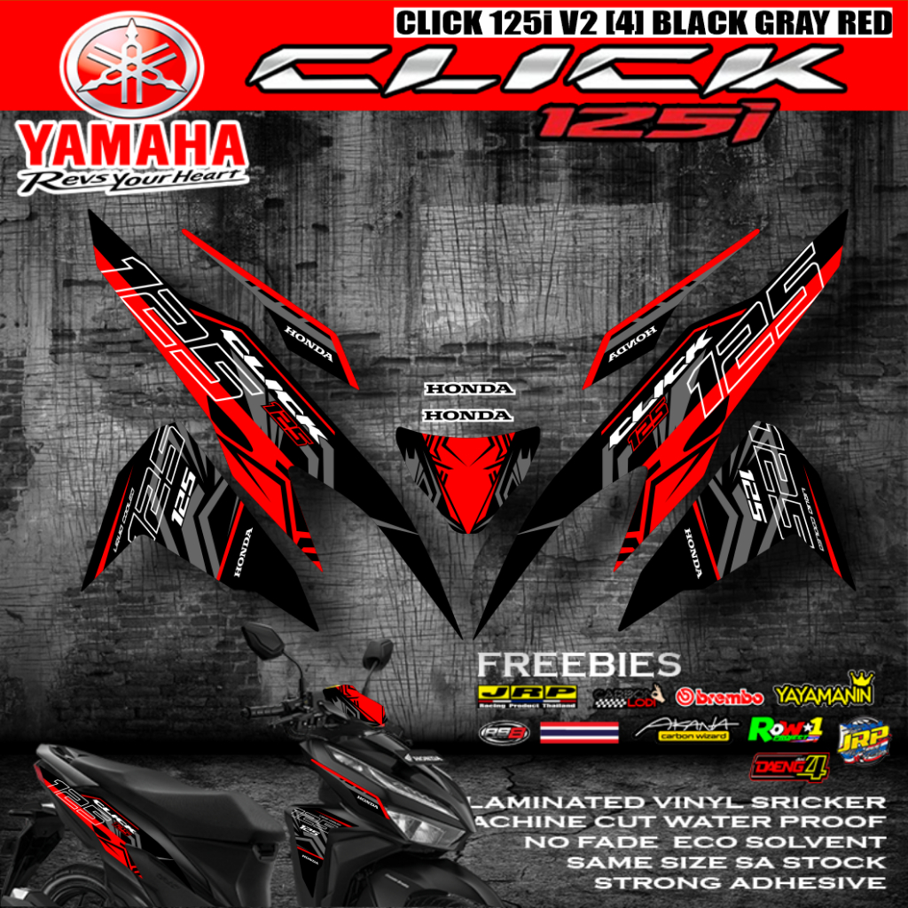 Honda Click 125i V2 Decals Sticker With Freebies #4 | Shopee Philippines