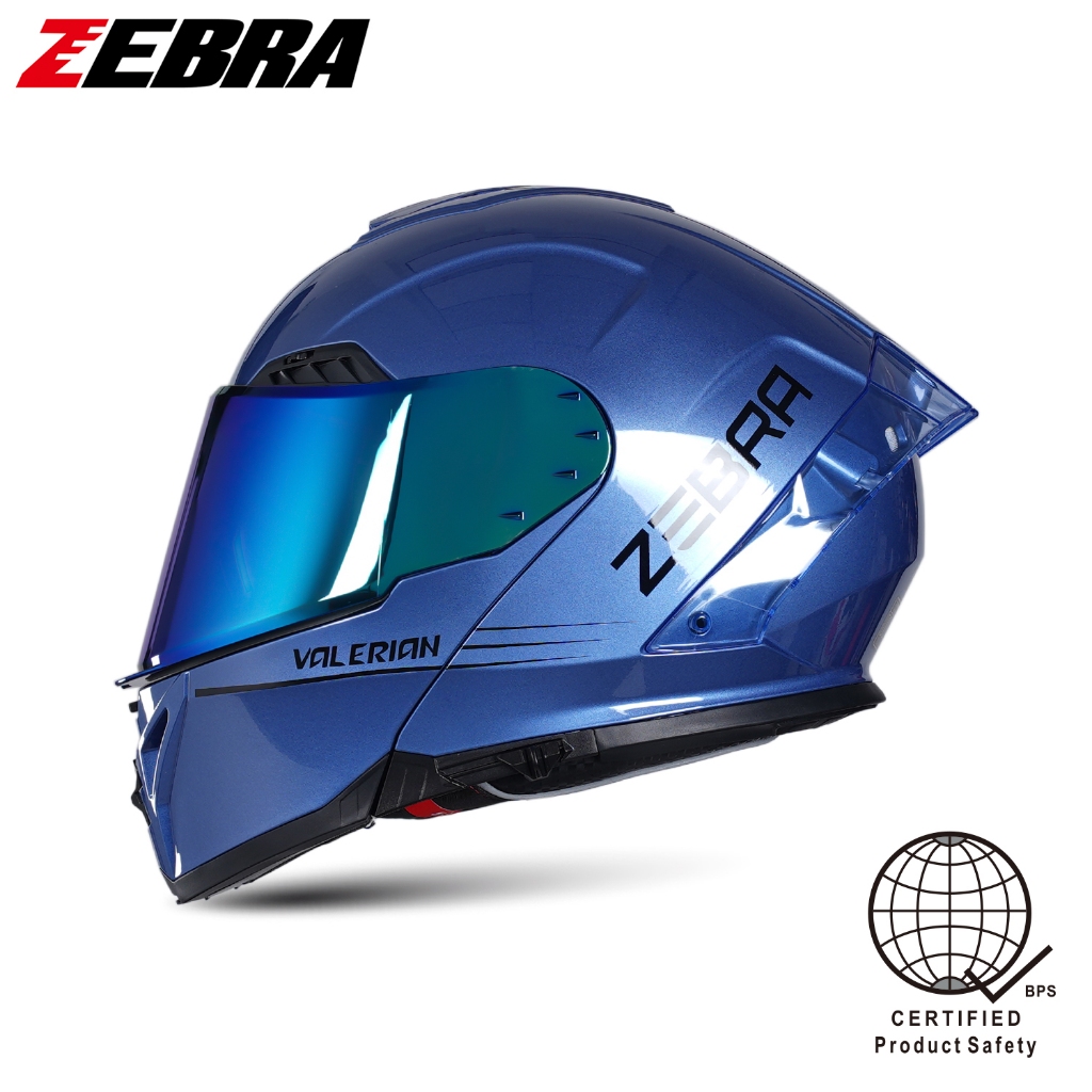 ZEBRA 2027 Valerian Revo Visor Modular Dual Visor Motorcycle Helmet ...