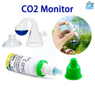 CO2 Diffuse Monitor CO2 Tester Fish Tank Glass DropBall Checker Plant ...