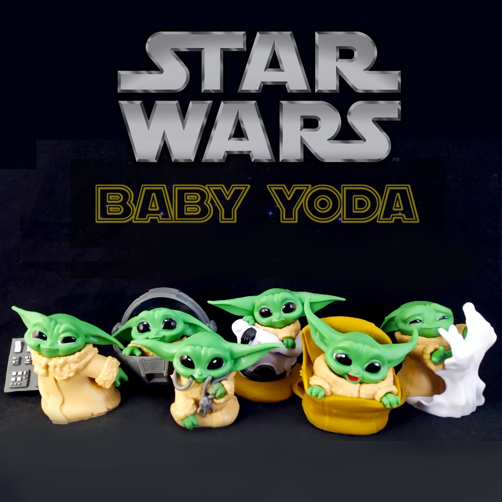 Star Wars the Mandalorian BABY YODA / GROGU Figurine / Cake Topper ...