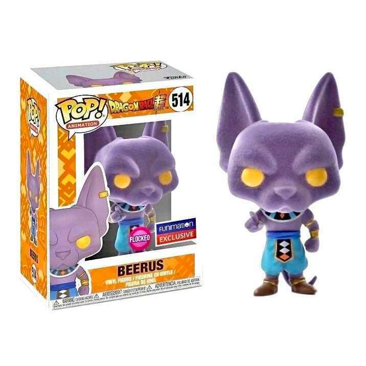 Funko Pop | DBZ | Beerus 120 | Beerus 514 Flocked Funimation Exclusive ...