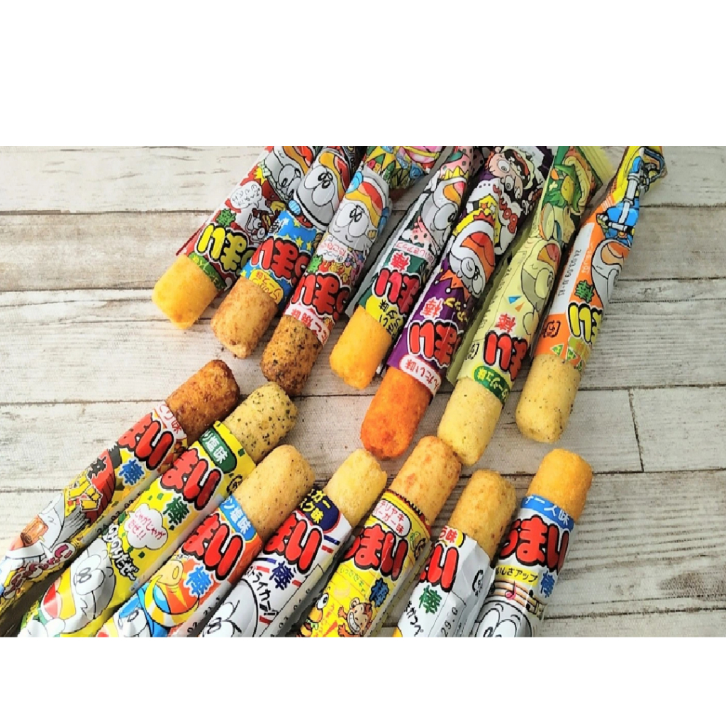 Umaibo Corn Snack 5-Flavor Assortment 150pcs (Corn Potage, Cheese ...