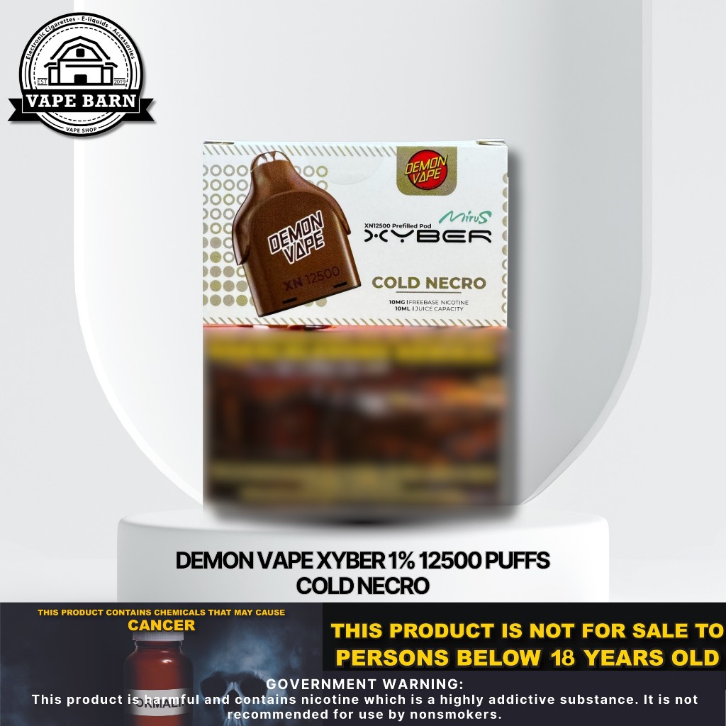 CS: Demon Vape Xyber 1% 12500 Puffs [Disposable Pods] | Shopee Philippines