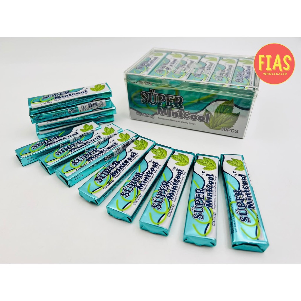 30 pcs Super Mint Cool Peppermint Flavored Chewy Candy | Shopee Philippines