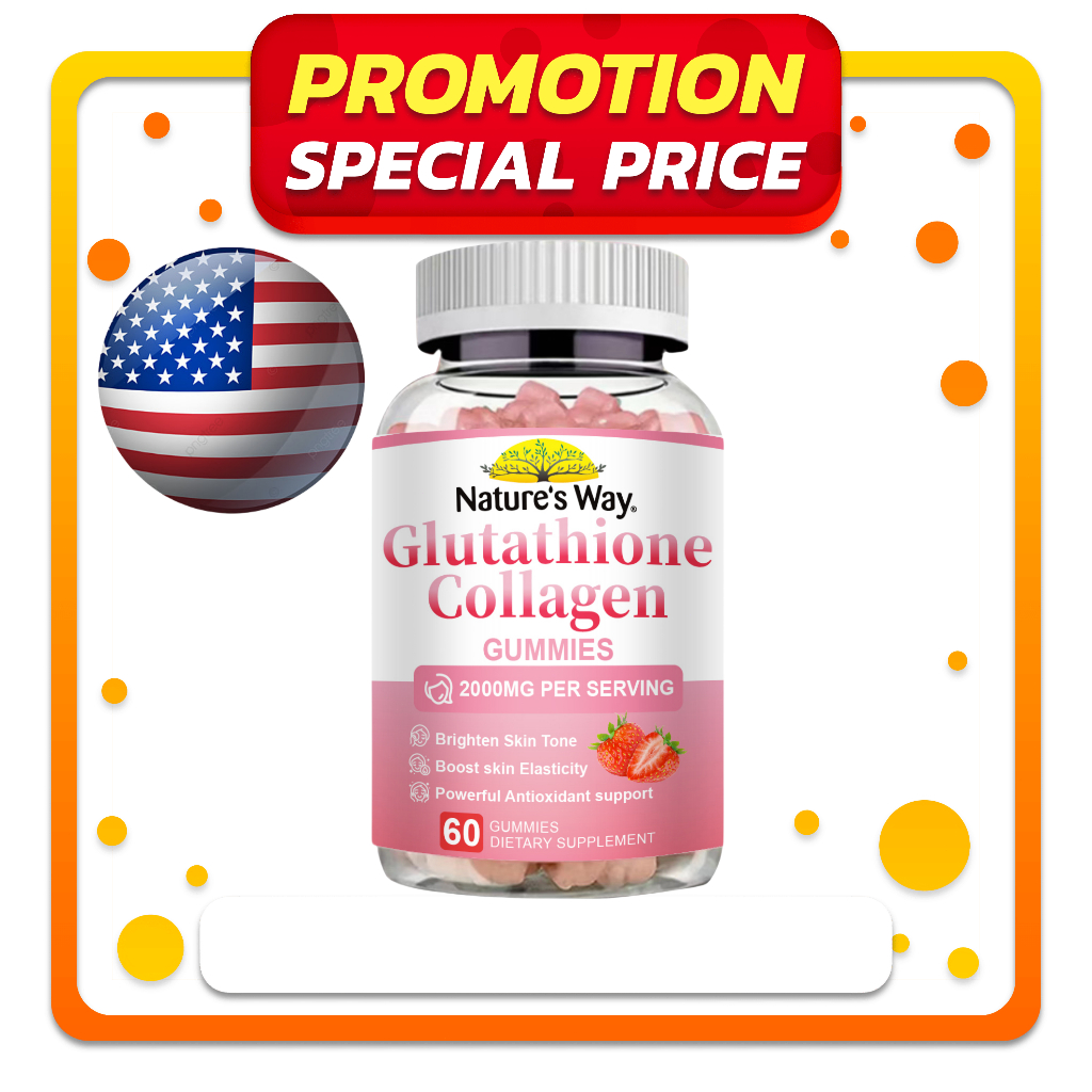 Nature's Way Collagen Glutathione Gummies Hydrate Skin, Strengthen Hair ...