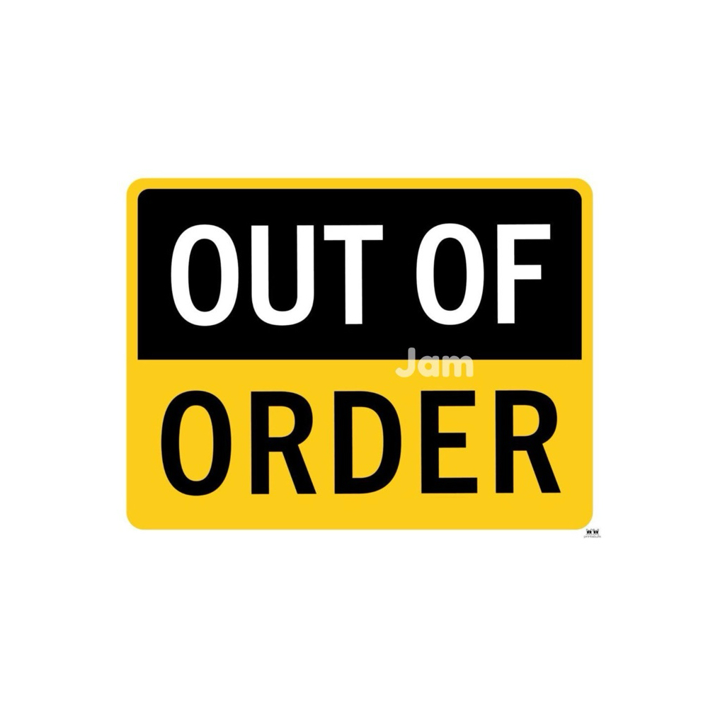 out of order signage a4 size laminated | Shopee Philippines