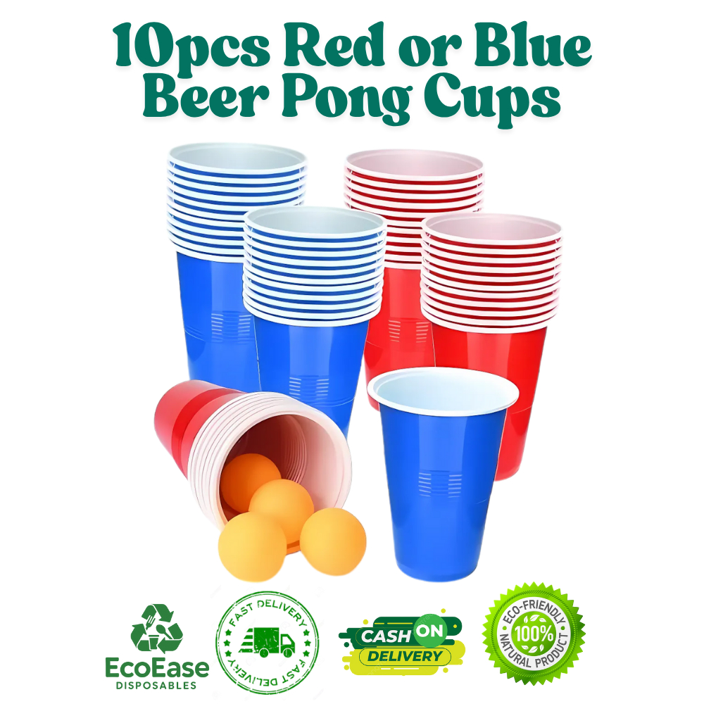 10pcs PingPong Ball Cups - Beer Pong Cups - Red Cups Party - Blue Cups ...