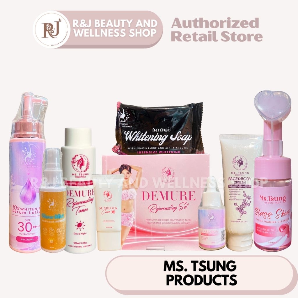 MS TSUNG ESSENTIALS Rejuvenating Set Soap Toner Whitening Lotion Suscreen | Shopee Philippines