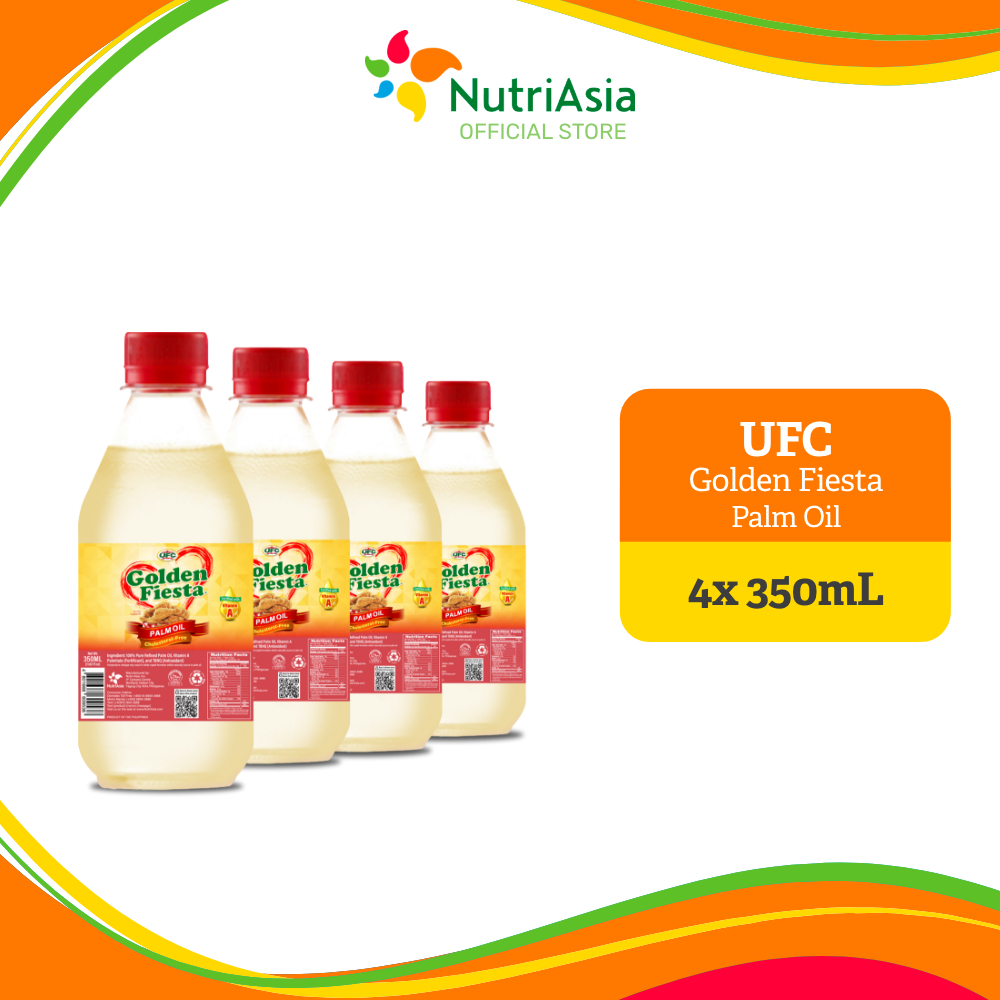 UFC Golden Fiesta Palm Cooking Oil 350ml Bundle of 4 | Shopee Philippines