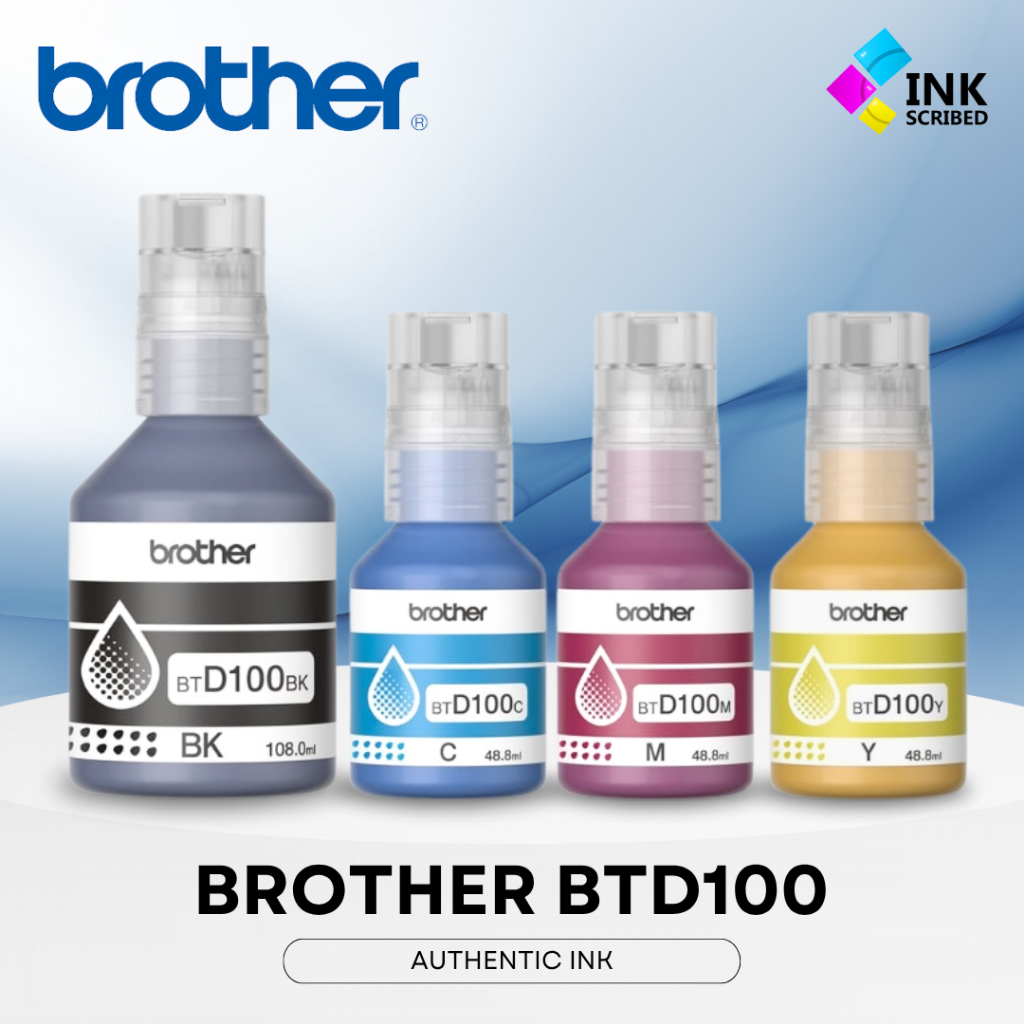 Brother BTD100Blk BTD100 Cyan Magenta Yellow for DCP-T530W, DCP-T730W ...