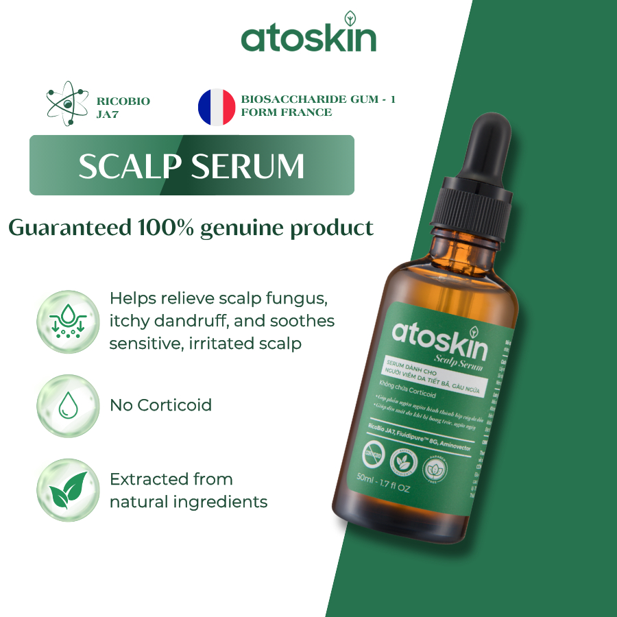 ATOSKIN Scalp Serum: Supports cleansing for seborrheic dermatitis ...