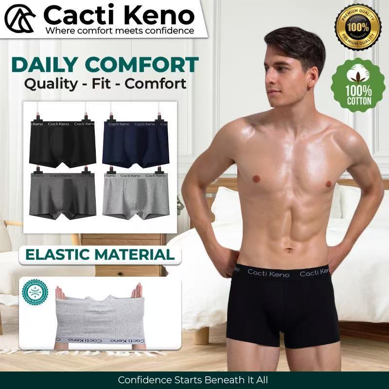 3/4pcs Men's Cotton Boxer Plus size L-5XL Boxer Briefs for men High ...