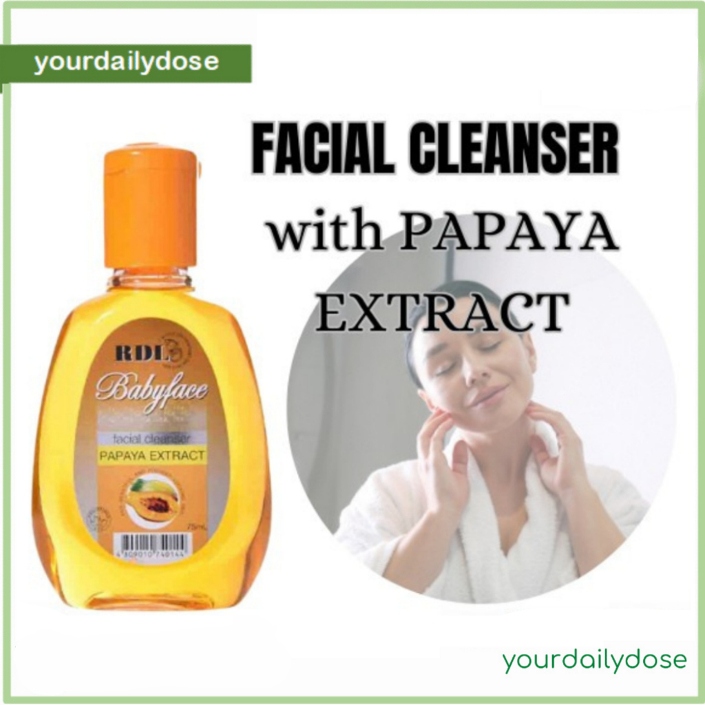 RDL BABYFACE FACIAL CLEANSER PAPAYA EXTRACT 75ML | Shopee Philippines