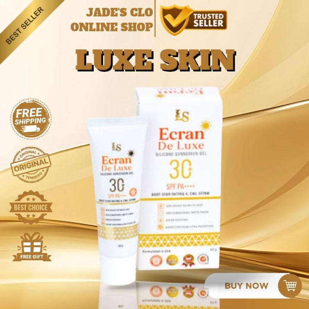 Luxe Skin Ecran De Luxe Sunscreen Gel SPF 30 Non Greasy No White Cast ...