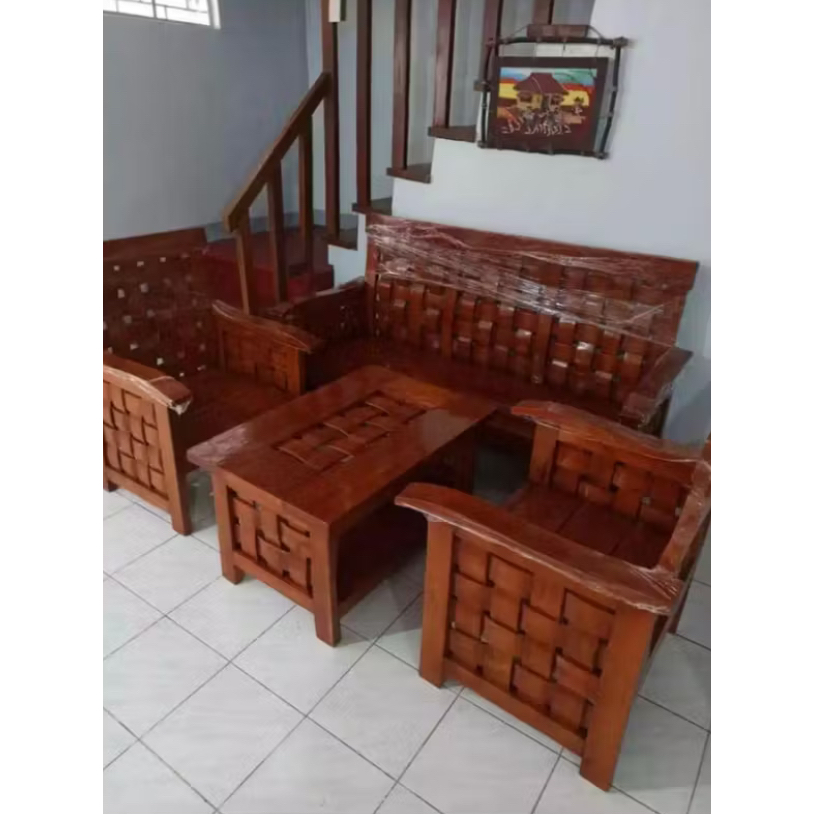 Brand New Furniture Wooden Sala Set | Shopee Philippines