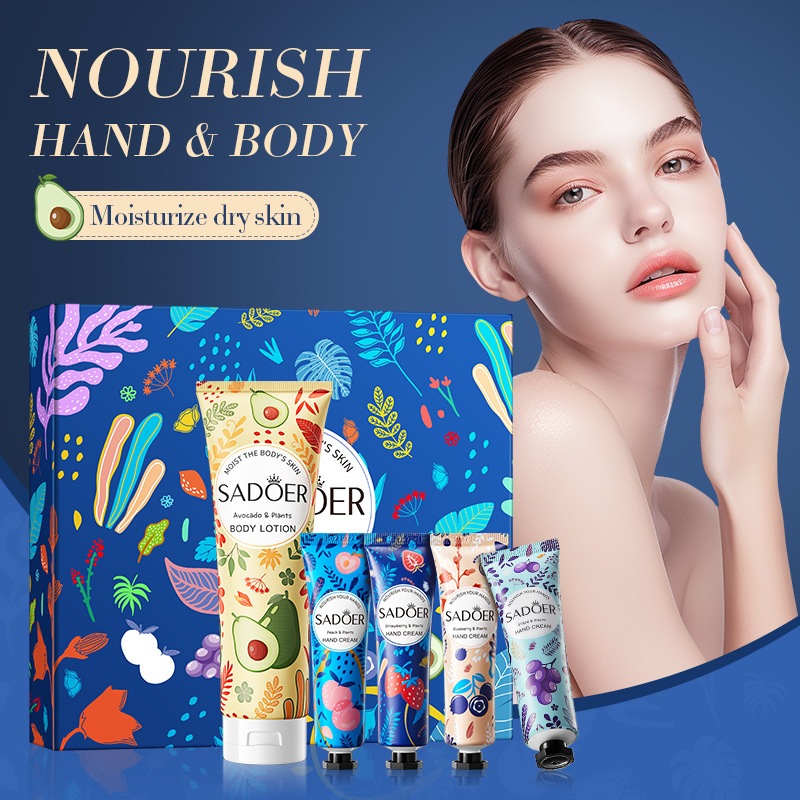 Fruit Plant Hand Cream Set - Winter/Spring Body Lotion SADOER - Hydrating Skin Care | Shopee ...